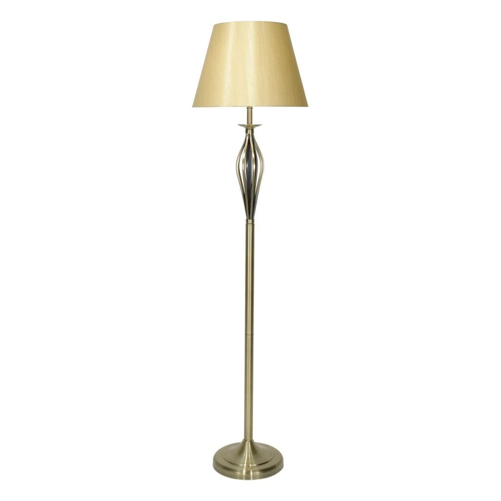 Verity Antique Brass Floor Lamp